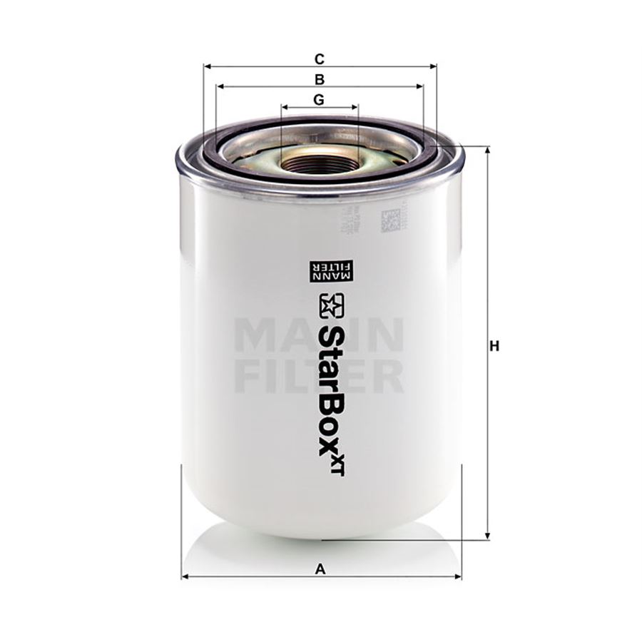 Filtro, aire comprimido Mann LB 1374/50